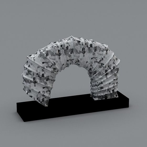 Origami Arch Bridge 3D model