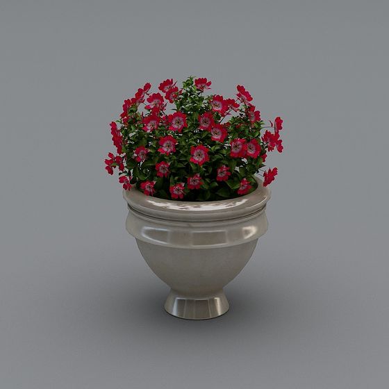 Vintage Flower Pot 3D model