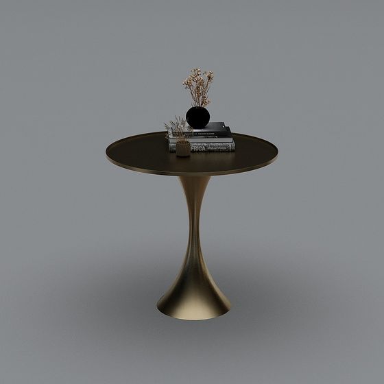 Elegant Round Table 3D model for Modern Interiors