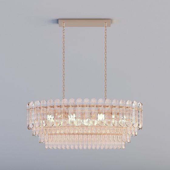 Modern Polygons Pendant Light 3D model