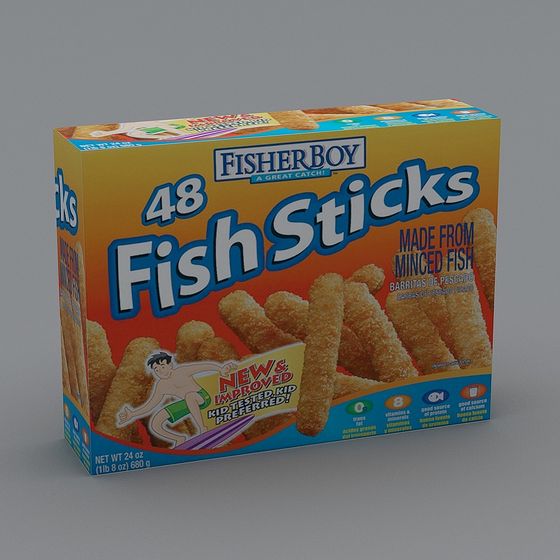 Fisher Boy Fish Sticks 3D model