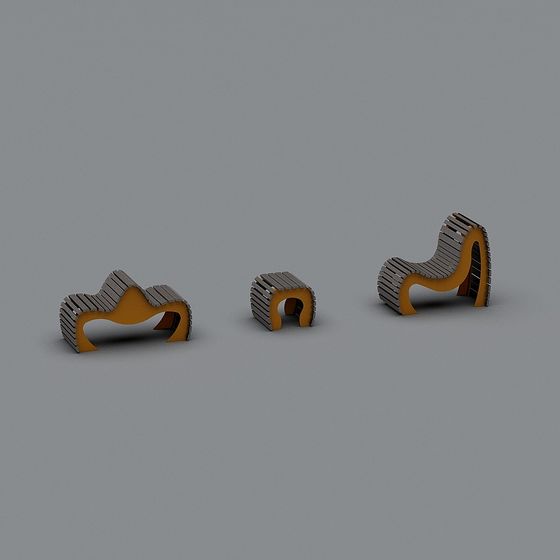 Unique Low-Polygon 3D Model Blending Minimalism and Art