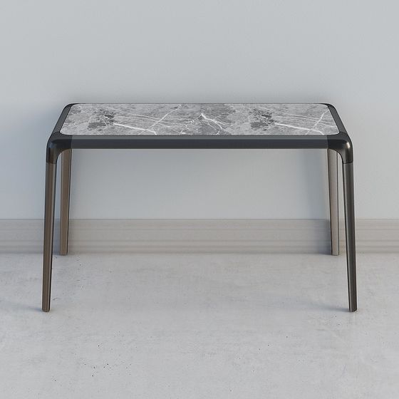 Urban Marble Table 3D Model – Realistic Marble Surface