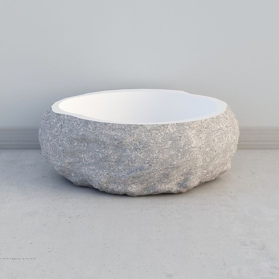 Nature-Inspired Stone Table 3D model