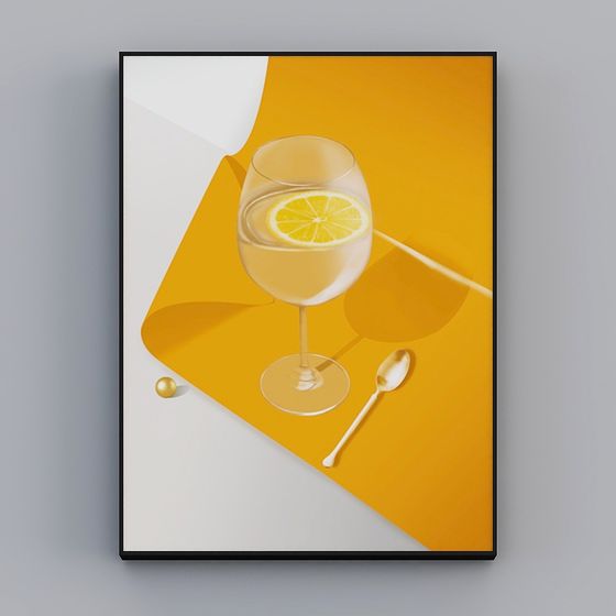 Fresh Lemonade 3D Model – Low-Poly Summer Drink