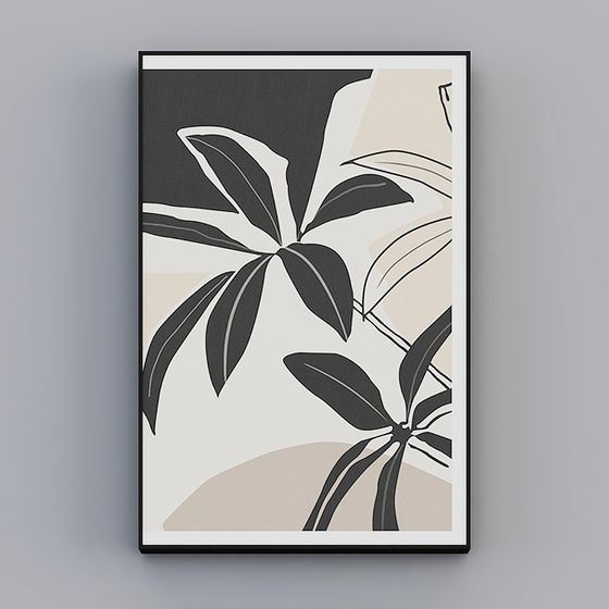 Abstract Plant Art 3D Model Design