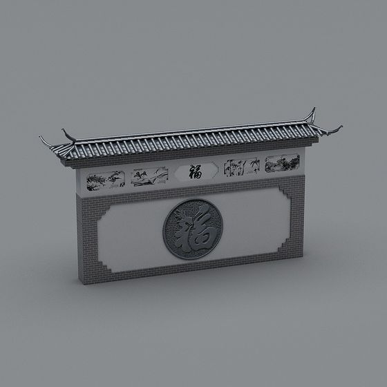 Traditional Chinese Archway 3D Model for Creative Projects