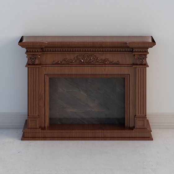 Classical Fireplace Mantel 3D model