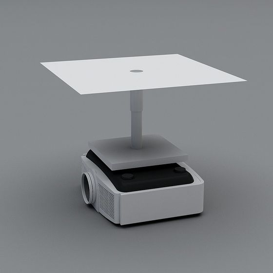 Sleek Low-Poly Projector 3D model