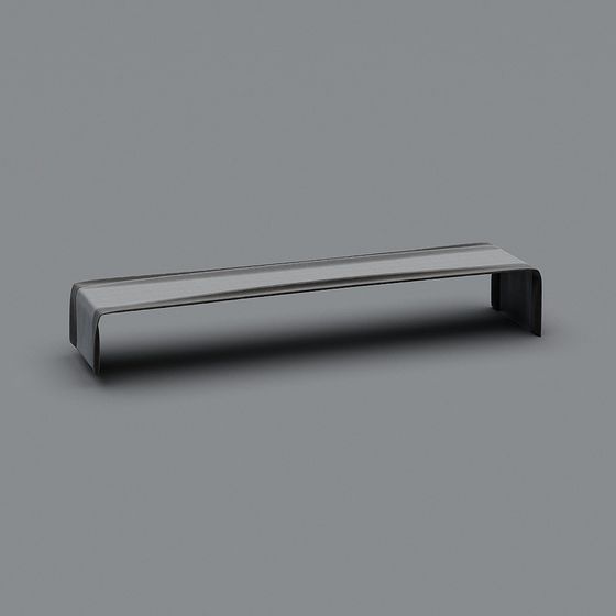 Sleek Metallic Pull Handle 3D Model