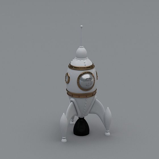 Futuristic Rocket 3D model for Space-Themed Projects