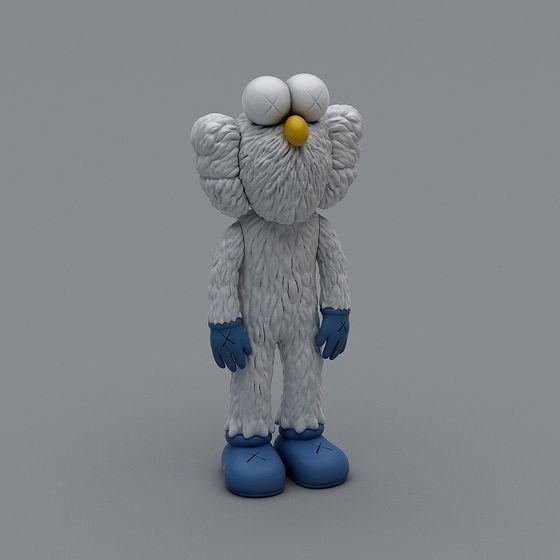 Kaws Bear 3D model - Unique and Charming Design