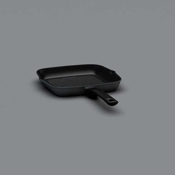 Minimalist Square Frying Pan 3D model