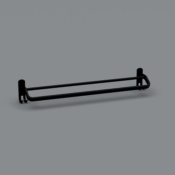 Industrial Towel Rack 3D model for Modern Spaces