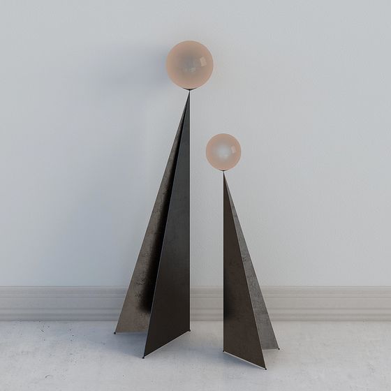 Balance Tower 3D model - Unique Geometric Design