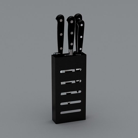 Modern Kitchen Knife Set 3D model