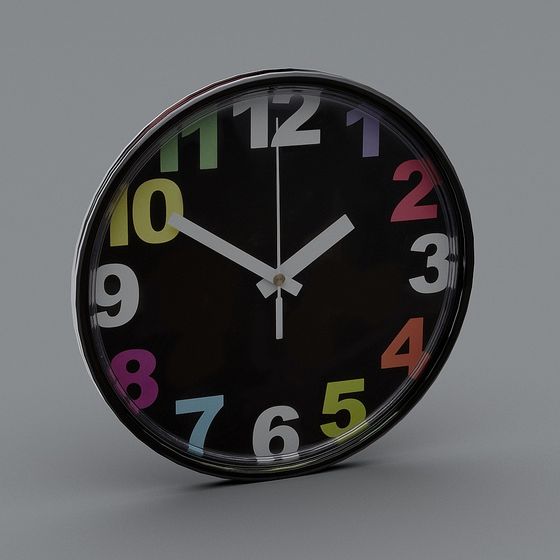 Creative Low-Polygon Clock 3D Model