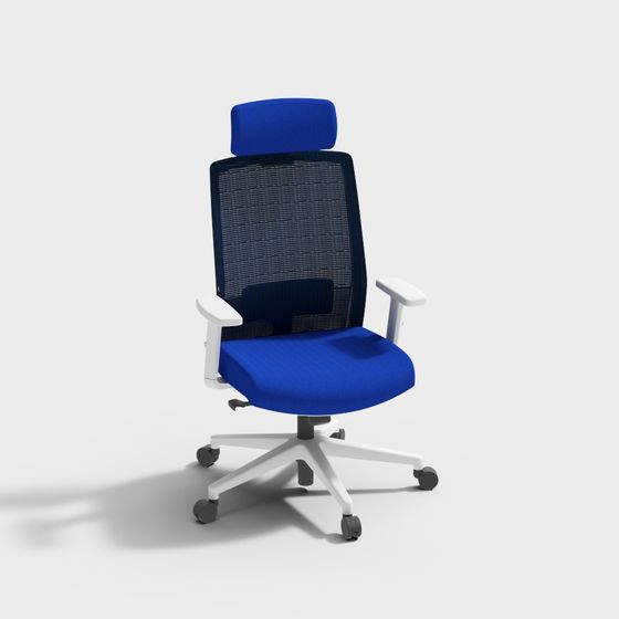 Stylish Low-Poly Office Chair 3D Model for Modern Workspaces