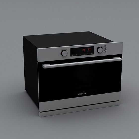 Sleek Modern Oven 3D Model – Low-Poly Kitchen Appliance