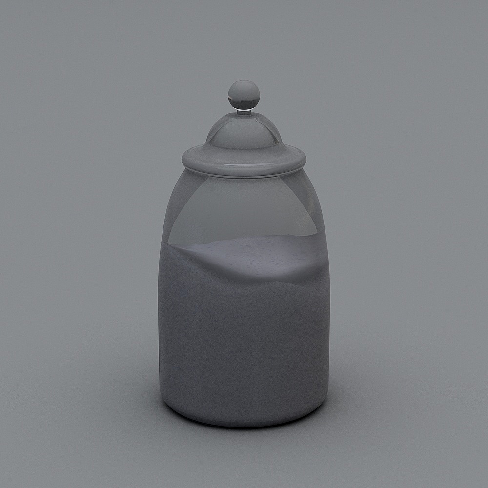 Elegant 3D Jar Model – Realistic and Versatile
