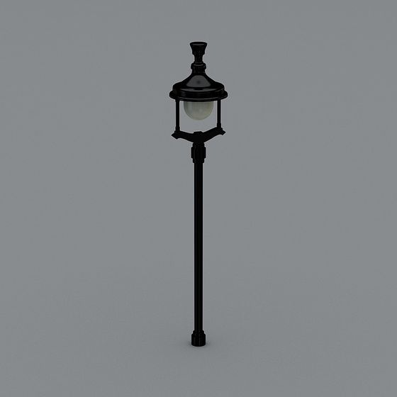 Retro Street Lamp 3D model for Creative Projects