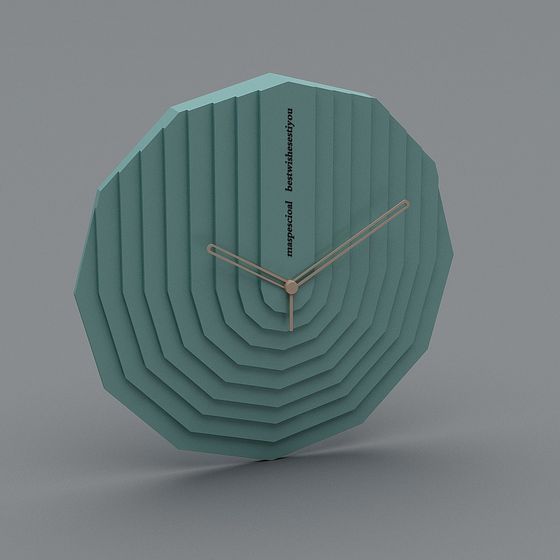 TimeSculpt: Unique Low-Poly Clock 3D model