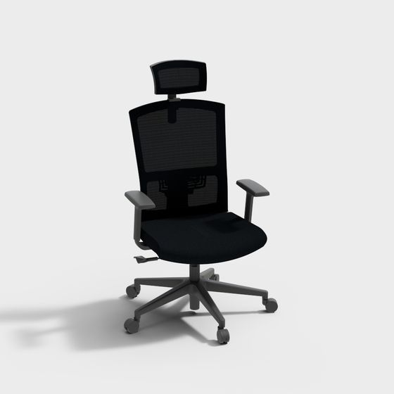 Low-Poly Office Chair 3D model for Modern Workspaces
