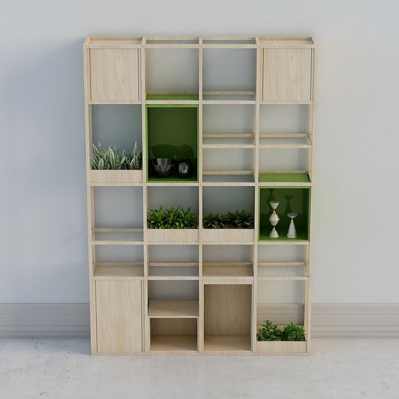 Modular Bookshelf 3D model