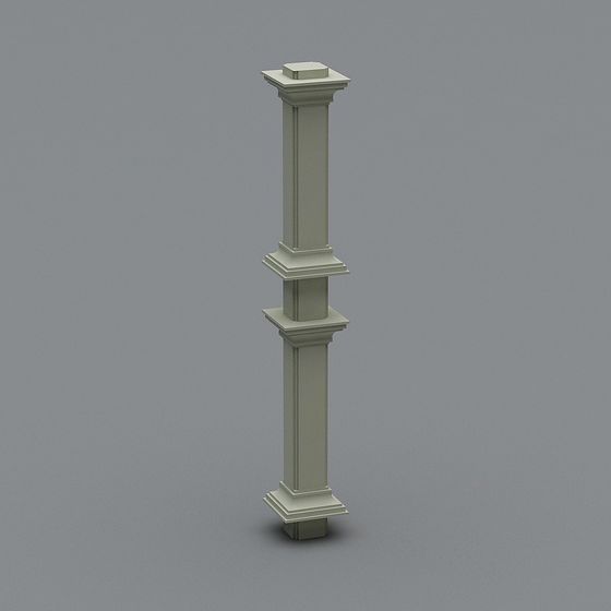 Low-Poly Roman Column 3D model