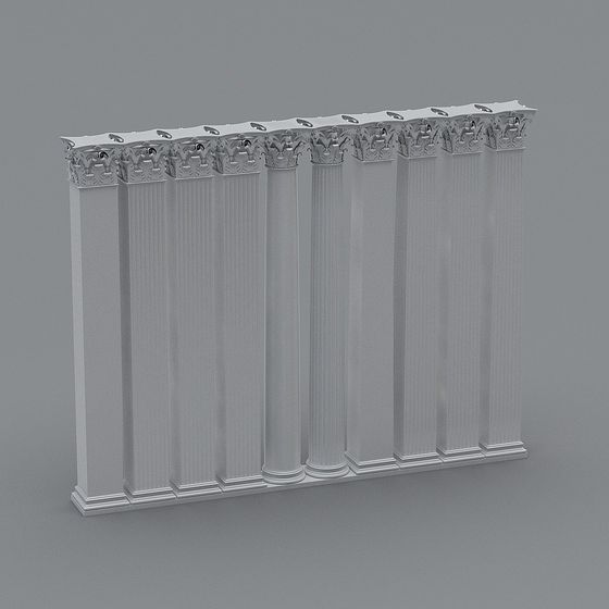 Elegant Roman Column 3D Model