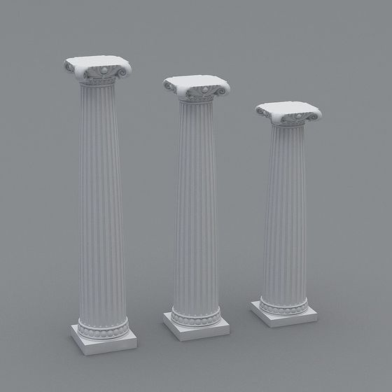 Classic Roman Column 3D Model