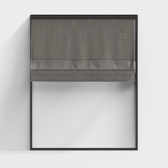 Sleek Roman Shade 3D model for Modern Interiors