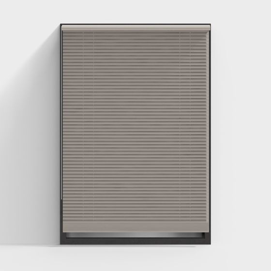 Minimalist Low-Poly Shutter 3D model