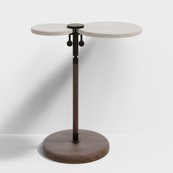 Adjustable Round Table 3D model