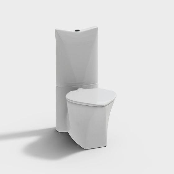Futuristic Bathroom Toilet 3D model for Modern Spaces