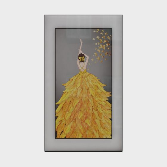 Golden Dancer 3D model