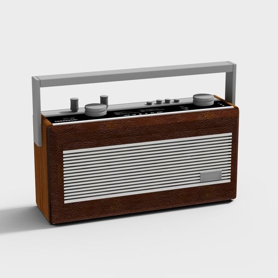 Vintage Radio 3D model for Nostalgic Projects