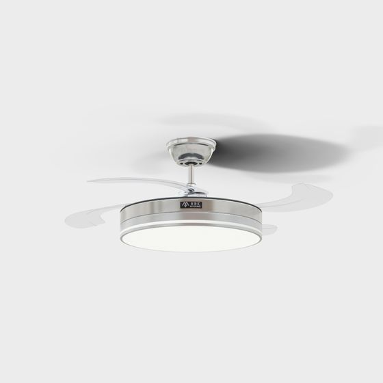 Modern Invisible Fan Light 3D model