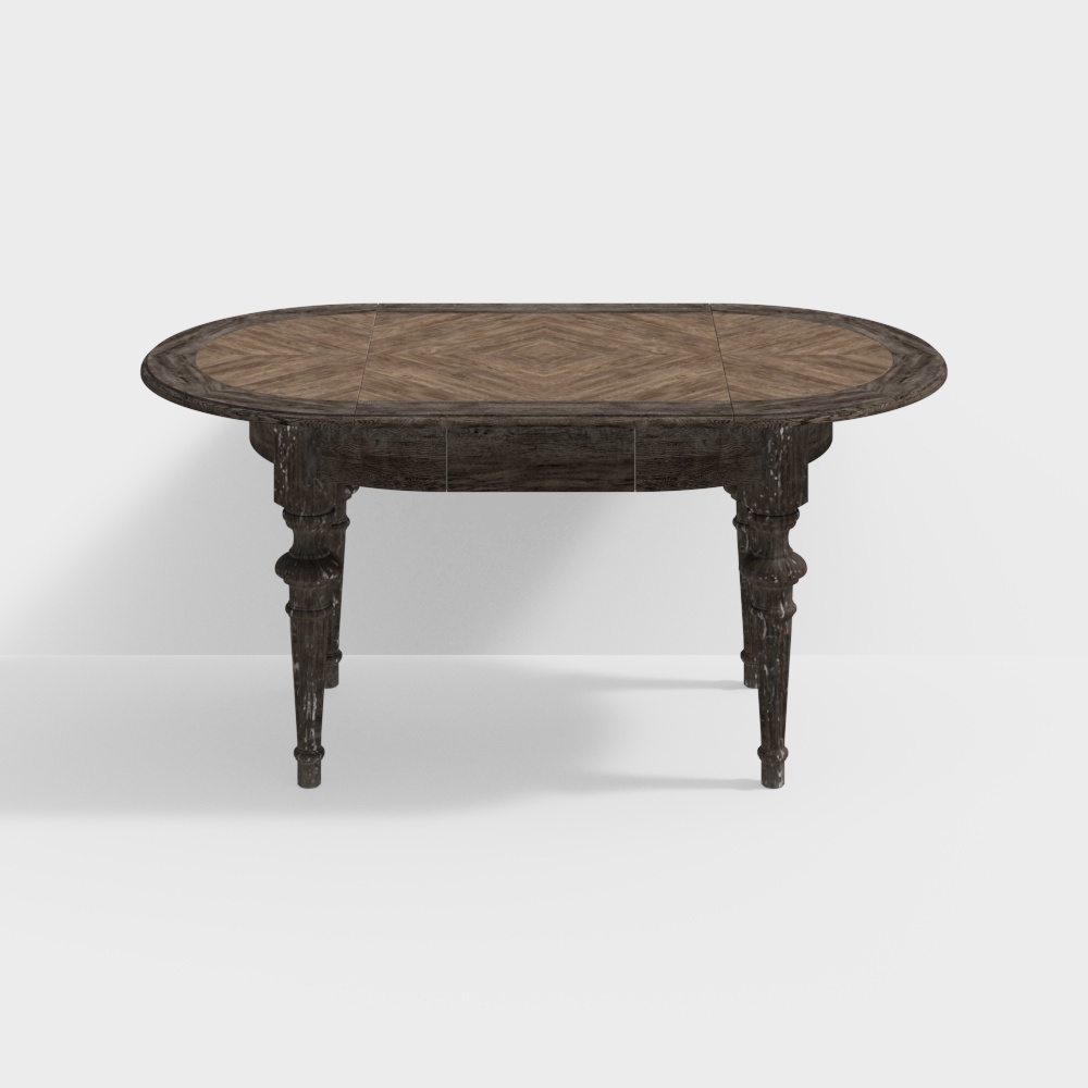 Ancient Table 3D Model Looks Too Clean? Try a Worn Wood Version