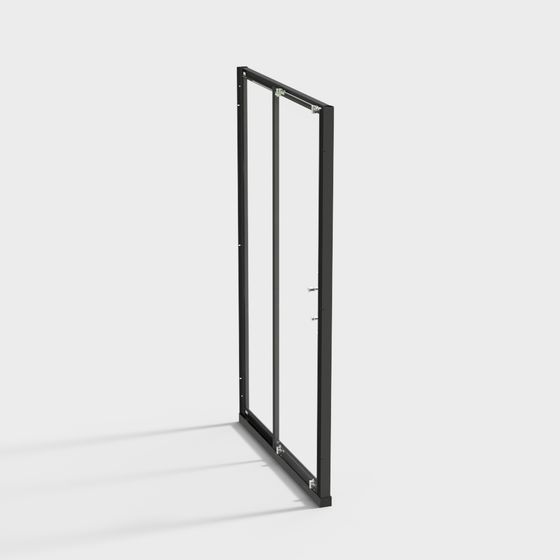 Industrial Door Frame 3D Model – Minimalist Metal Design