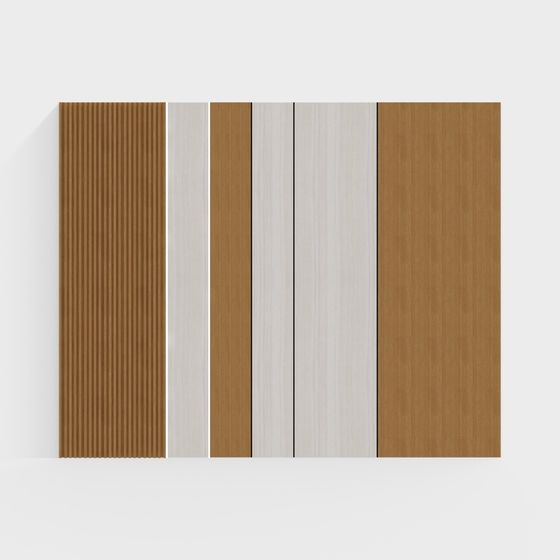 Unique Low-Poly Wall Panel 3D model