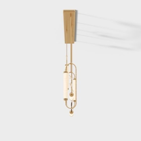 Stylish Hanging Light Fixture 3D model for Various Projects