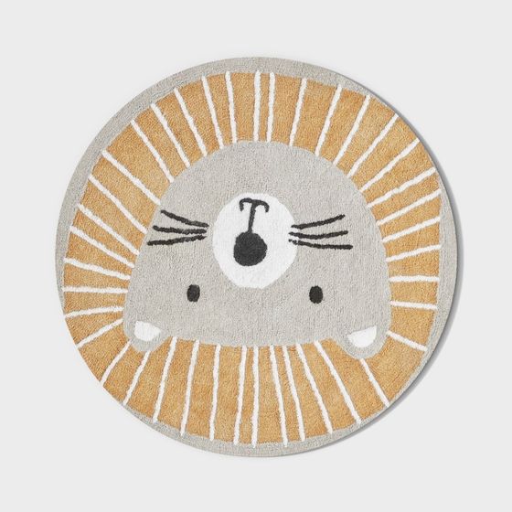 Cute Low-Poly Lion Rug 3D model