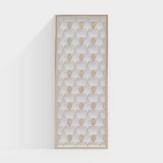 Lattice Panel 3D model for Modern Interiors