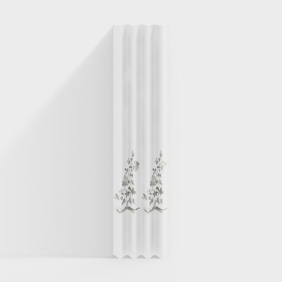 Artistic Wave Column 3D model