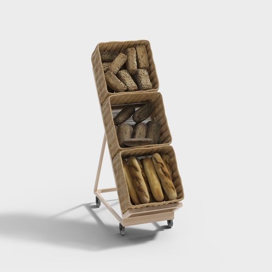 Low Poly Bakery Van 3D model