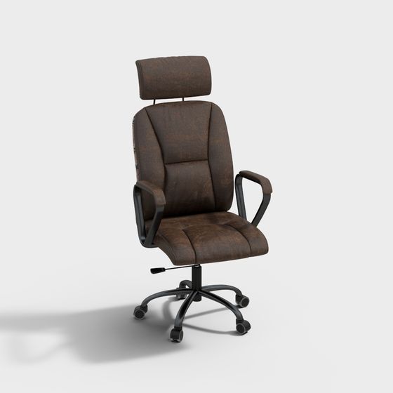 Elegant Low-Poly Office Chair 3D Model