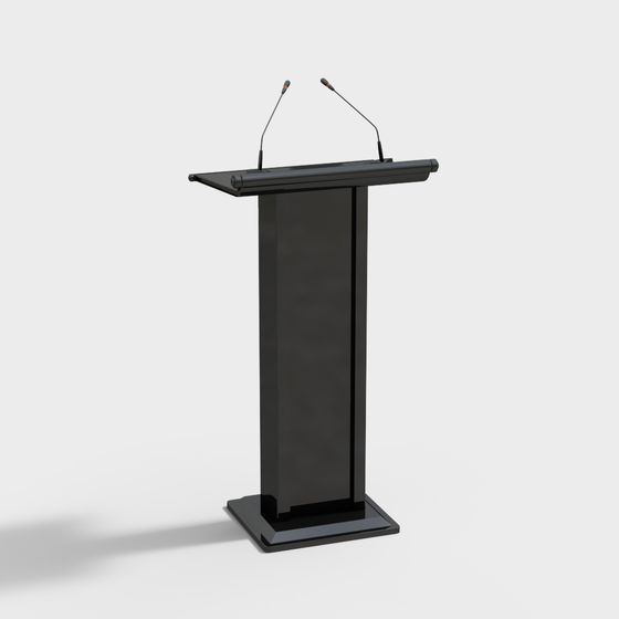 Stylish Podium 3D Model for Modern Presentations