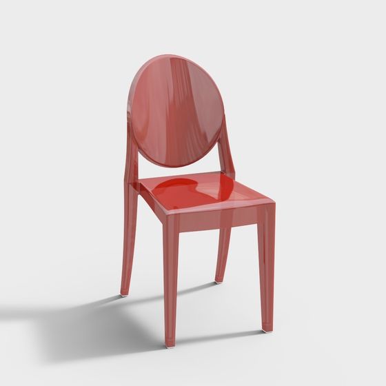 Modern Red Chair 3D model