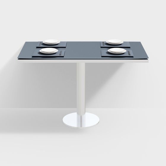 Sophisticated Dining Table 3D model for Modern Spaces